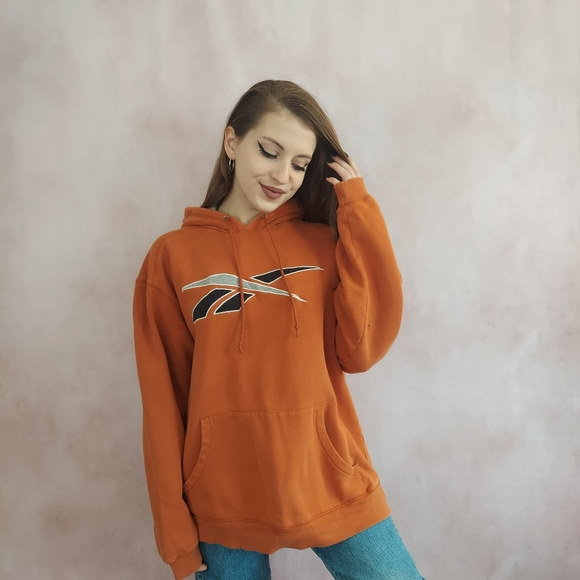 Reebok | Sweaters | Vintage Distressed Reebok Hoodie | Poshmark